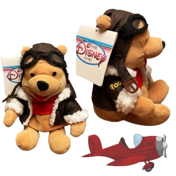 Disney | Other | Aviator Pilot Pooh Winnie The Pooh Disney Store Plush ...